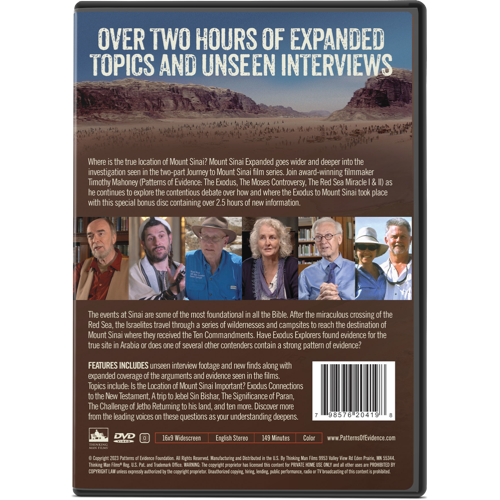 Mount Sinai Expanded – Patterns of Evidence